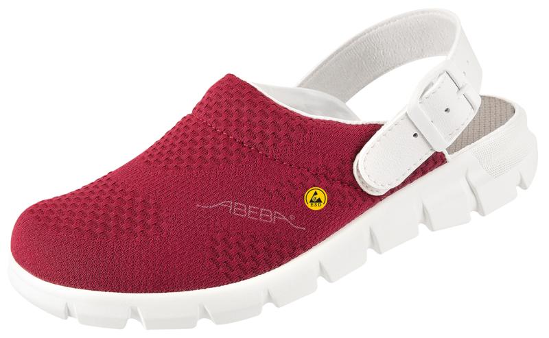 Burgundy ESD Textile Clogs